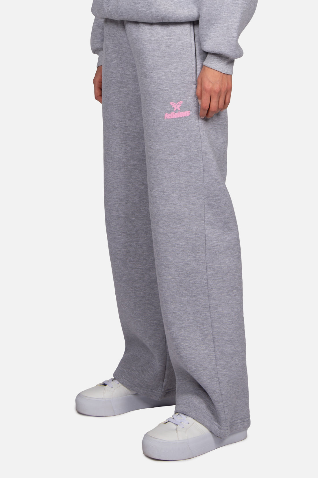 Basic Logo Sweatpants Light Grey