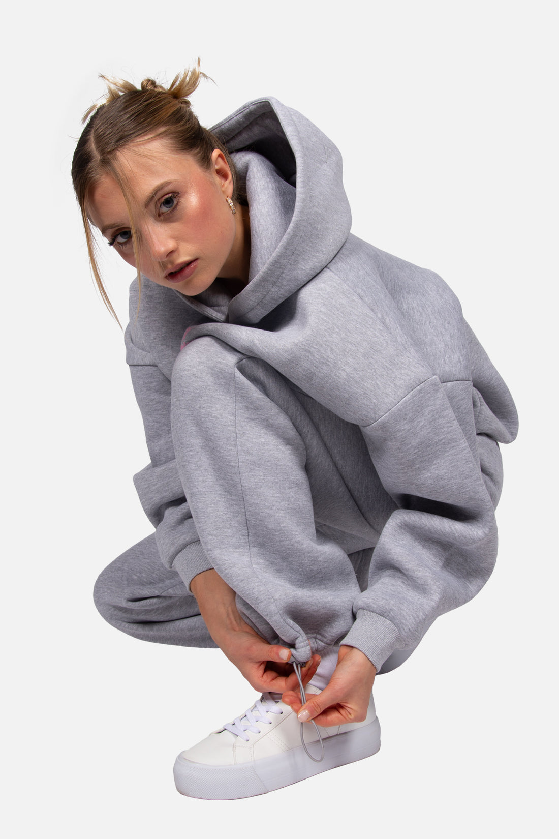 Basic Logo Sweatpants Light Grey