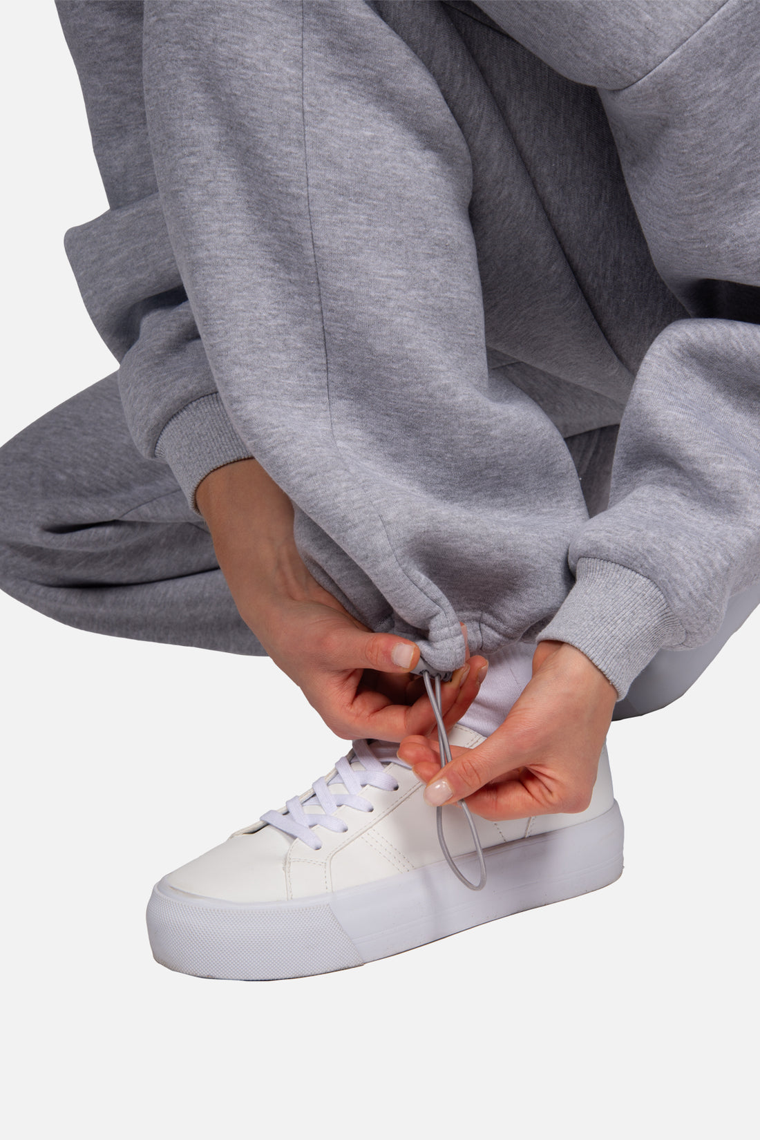 Basic Logo Sweatpants Light Grey
