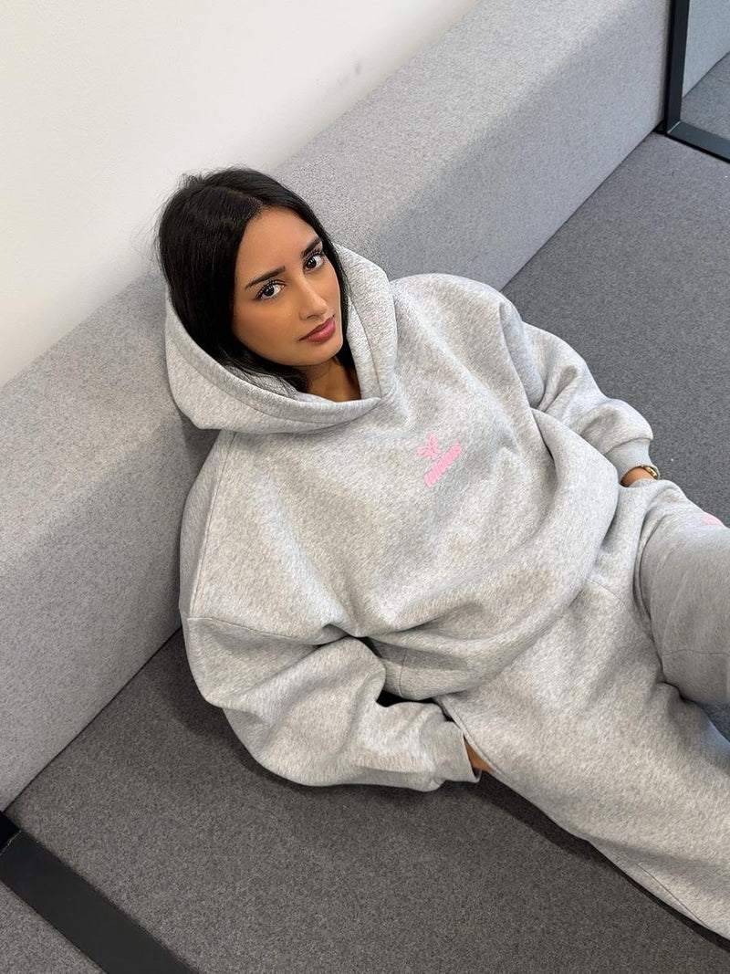 Basic Logo Hoodie Light Grey
